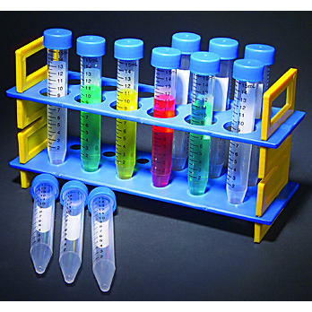 TEST TUBE RACK SET, PLASTIC TUBES