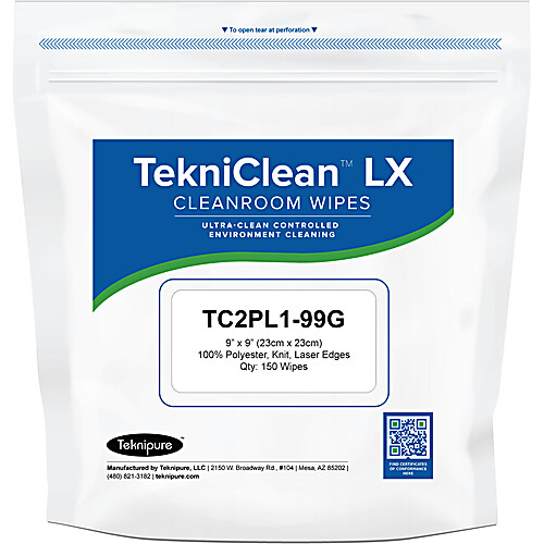TEKNICLEAN™ LX Knit Polyester Cleanroom Wipes