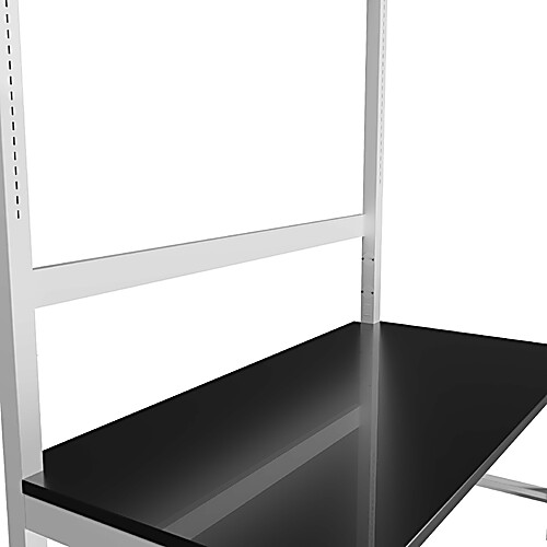 Power Strip Mounting Rail for 4-leg 84"H Laboratory Benches