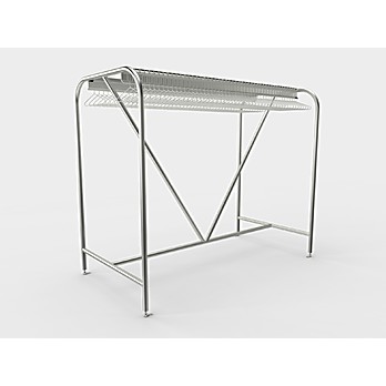 Stainless Steel Gown Rack, double wide, 96 hangers