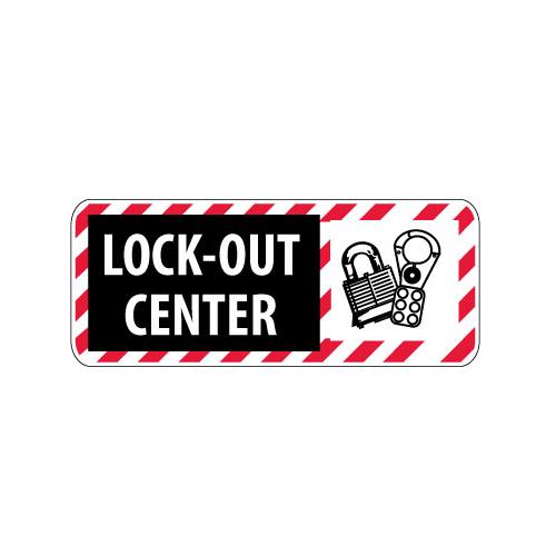 Lock Out Center With Graphic Signs