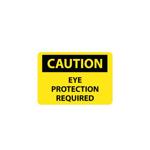 Caution, Eye Protection Required Signs
