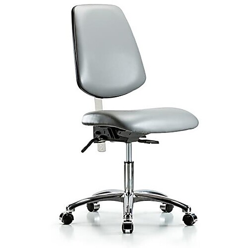 Class 100 Vinyl Clean Room Chair - Sterling Supernova Vinyl