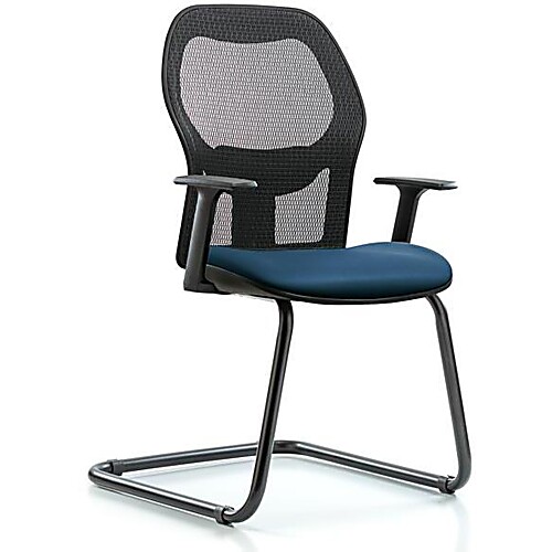Executive Windrowe Mesh Back Guest Chair with Marine Blue Supernova ...