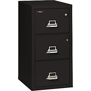 1 Hour Fire Rated 3 Drawer Vertical Safe-in-a-File Cabinet, Legal 31" Depth