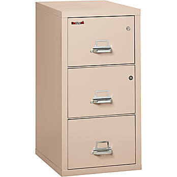 1 Hour Fire Rated 3 Drawer Vertical Safe-in-a-File Cabinet, Legal 31" Depth
