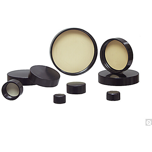 Black Phenolic Rubber Lined Caps