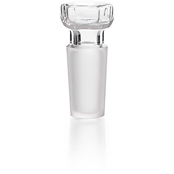 KIMBLE® Full Length Hex Head Hollow Glass Stopper, 24/40