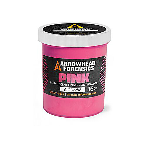 Pink Fluorescent Latent Fingerprint Powder - 16oz
