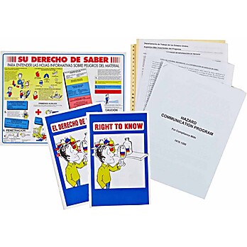 SDS Training Binder Insert Bilingual Red on Yellow