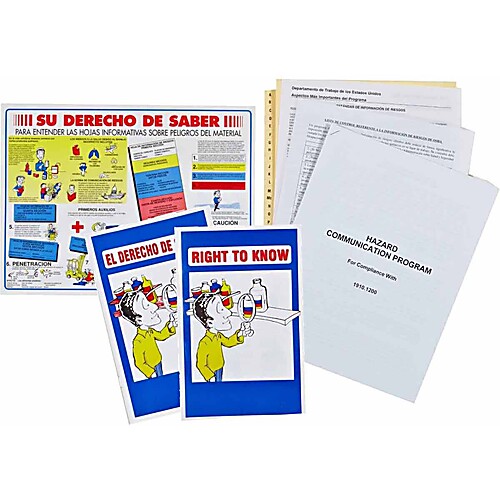 SDS Training Binder Insert Bilingual Red on Yellow