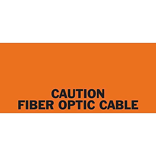 Caution Fiber Optic Cable