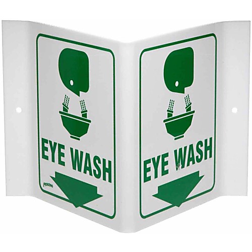V Eye Wash Sign