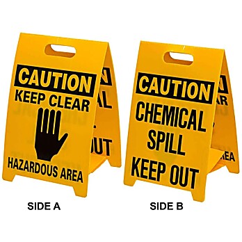CAUTION Reversible Floor Stands