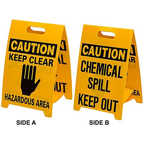 CAUTION Reversible Floor Stands