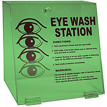 Double Bottle Eye Wash Station