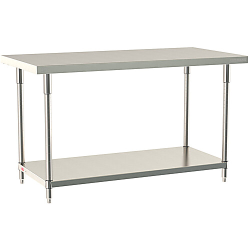 Metro TableWorx Stationary Work Table, Type 316 Stainless Steel Surface ...