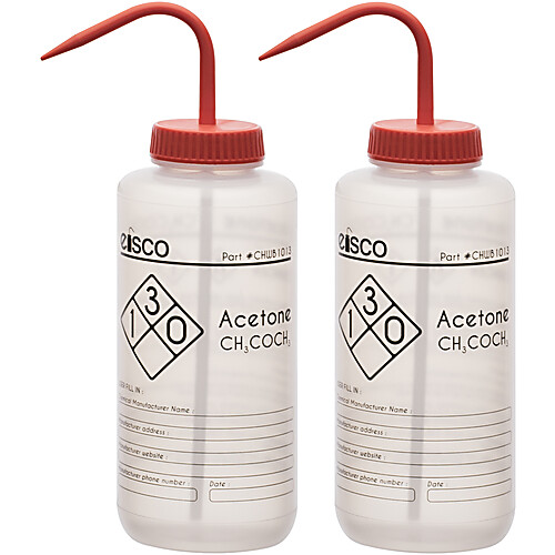 Acetone Wash Bottle, 1 Color, 1000mL, PK2