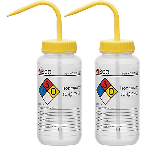 IPA Wash Bottle, 4 Color, 500mL, PK2