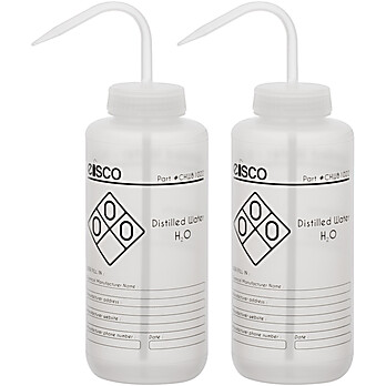 dH2O Wash Bottle, 1 Color, 1000mL, PK2