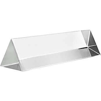 Acrylic Equilateral Prism, 100mm Length, 25mm Faces