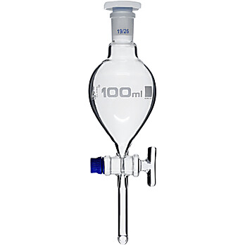 Glass Separatory Funnels with Glass Stopcock - Pear Shaped