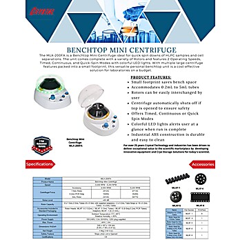 Benchtop Mini Centrifuge