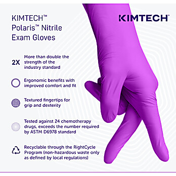 Kimtech™ Polaris™ Nitrile Exam Gloves (62770), 5.9 Mil, Ambidextrous