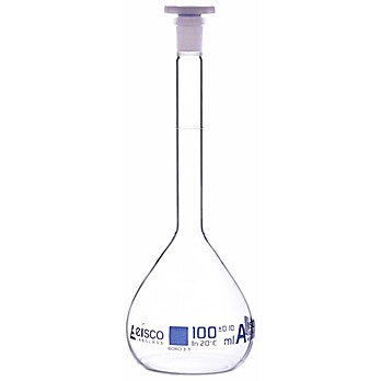 Volumetric Flasks with PE Stopper - Class A with QR Code Marking