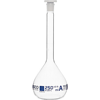 Volumetric Flasks with PE Stopper - Class A with QR Code Marking