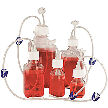 MEDIA BOTTLE ASSEMBLY SYSTEMS, PETG, SINGLE-USE, TRANSFER, FEED ...