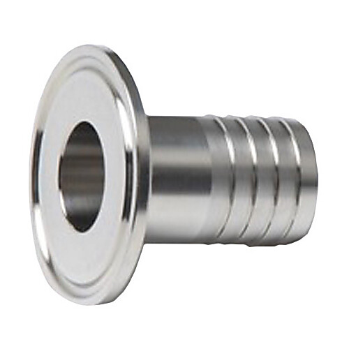 Cole-Parmer® Sanitary Clamp Fittings, Straight Hose Barb Adapter, 316 ...