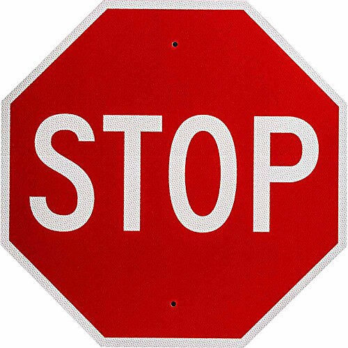STOP Sign, 24" H x 24" W, Aluminum