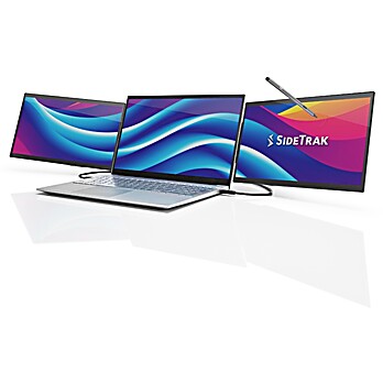 SideTrak® Swivel Pro Touch Triple HD 13.3” Attachable Portable Laptop ...