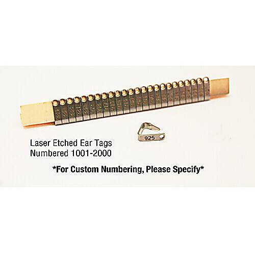 Small Animal Ear Tags, Etched