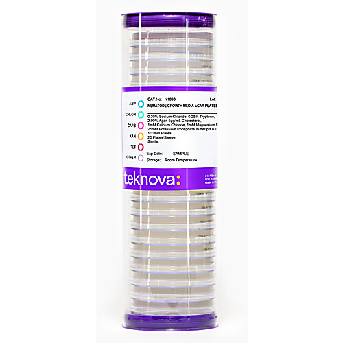 Nematode Growth Media Agar Plates (NGM), Sterile
