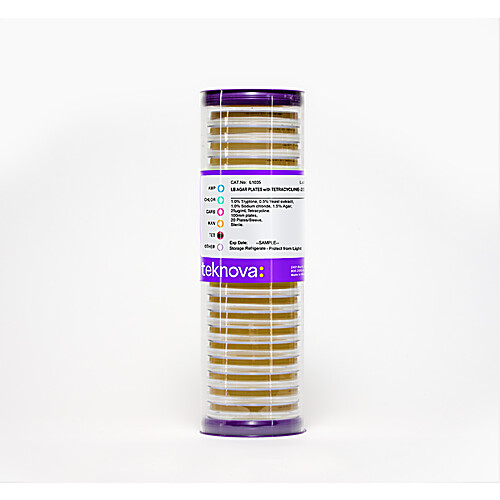 LB Agar Plates with Tetracycline-25, Sterile