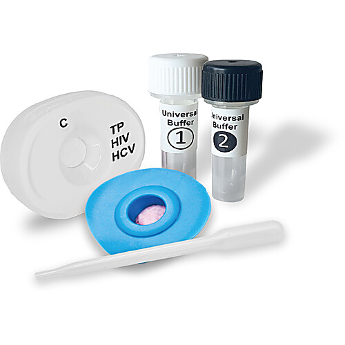 Miriad® Rapid TP/HIV/HCV Antibody Test POU+ (RUO)