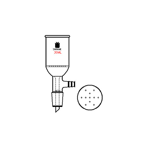 SYNTHWARE Buchner Filter Funnels with Inner Joint & Perforated Glass Plate