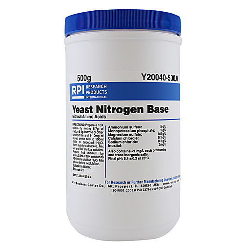 Yeast without Amino Acids